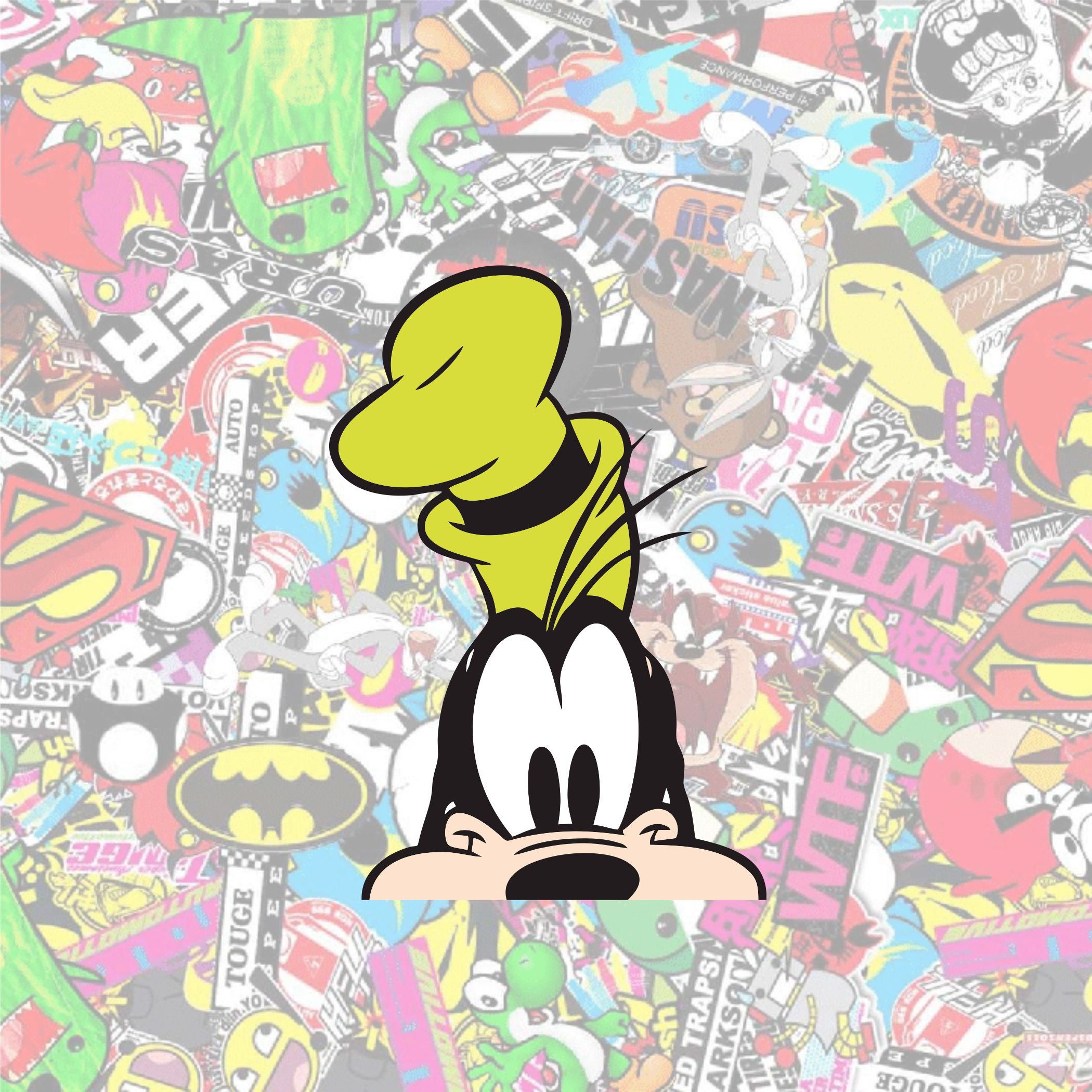 Goofy Peeker Peeking Disney Movie Disney Characters Car Decals Phone ...