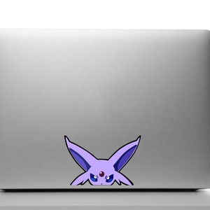 Espeon Peeker Peeking Pokemon Eevee Evolutions Car Decals MacBook ...