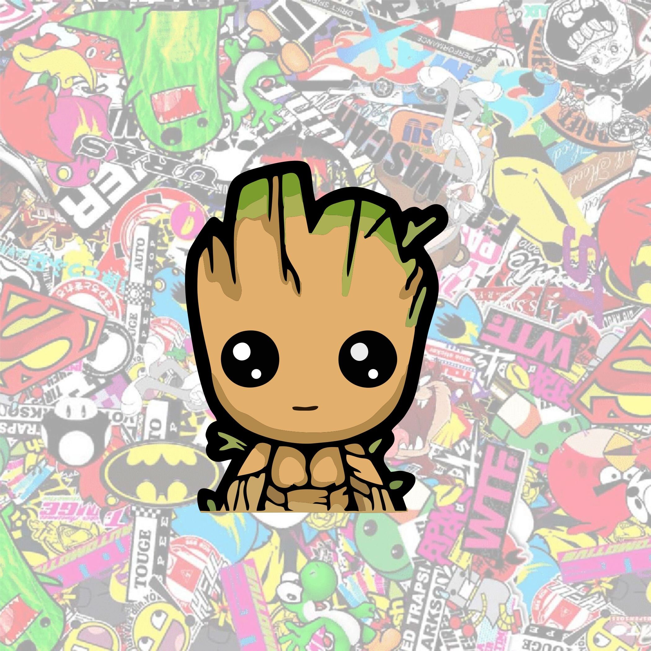 Baby Groot Peeker Peeking Marvel's Movie Disney - Etsy