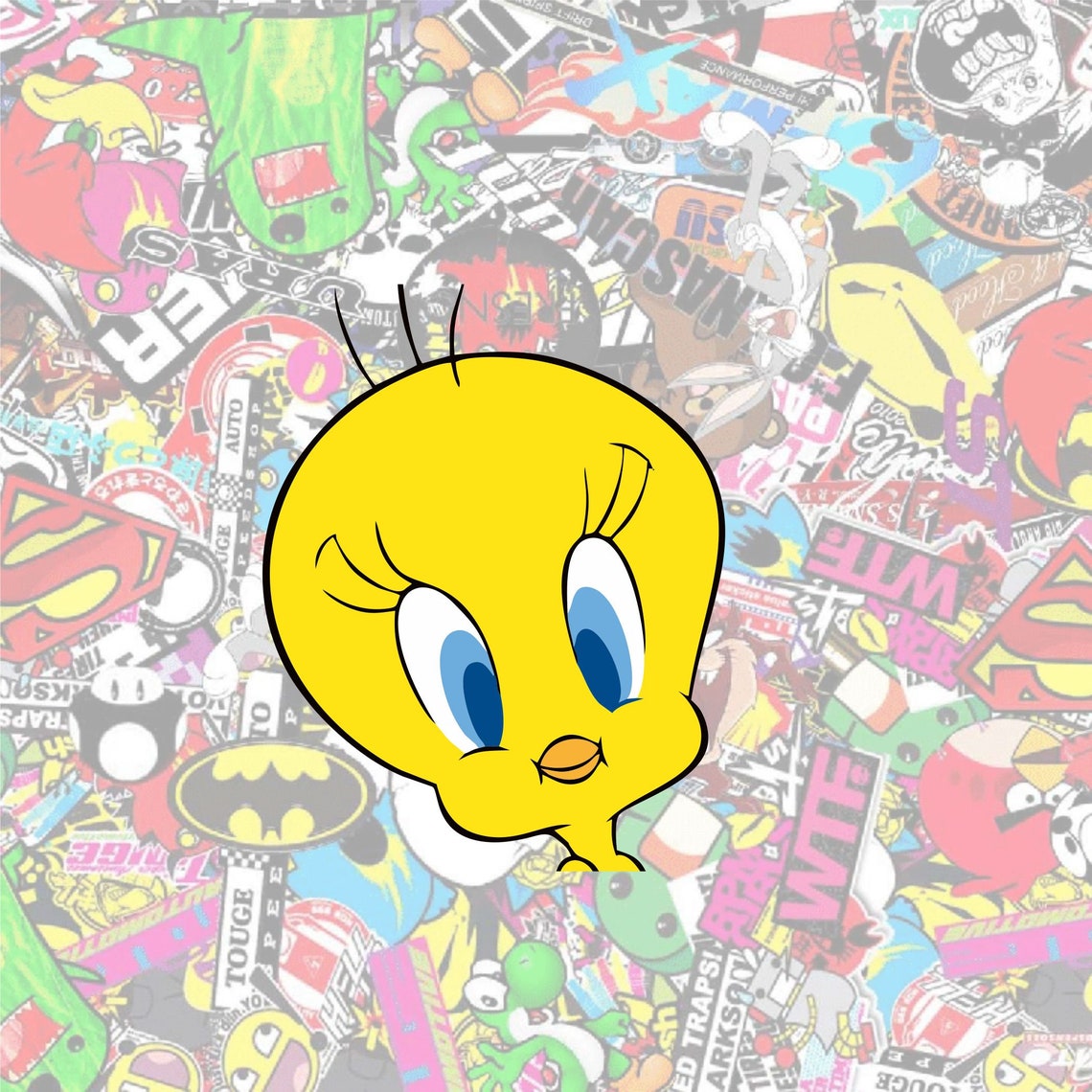 Tweety Bird Peeker Peeking Car Decals Pop Culture Bird Stickers Android ...
