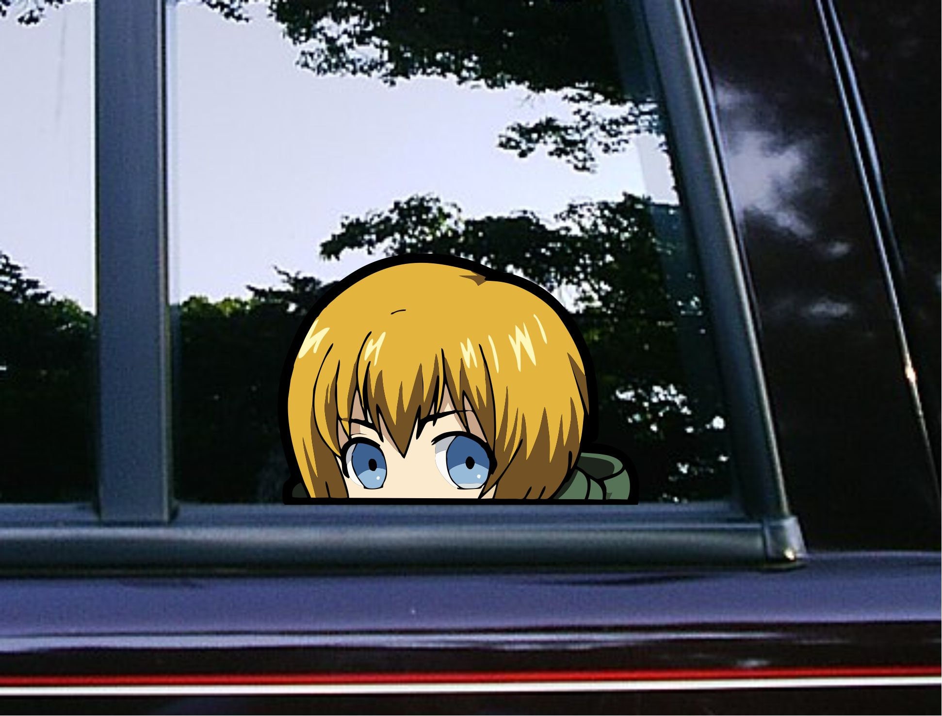 Armin Peeker Peeking Anime Characters Manga Books Car Decals ...