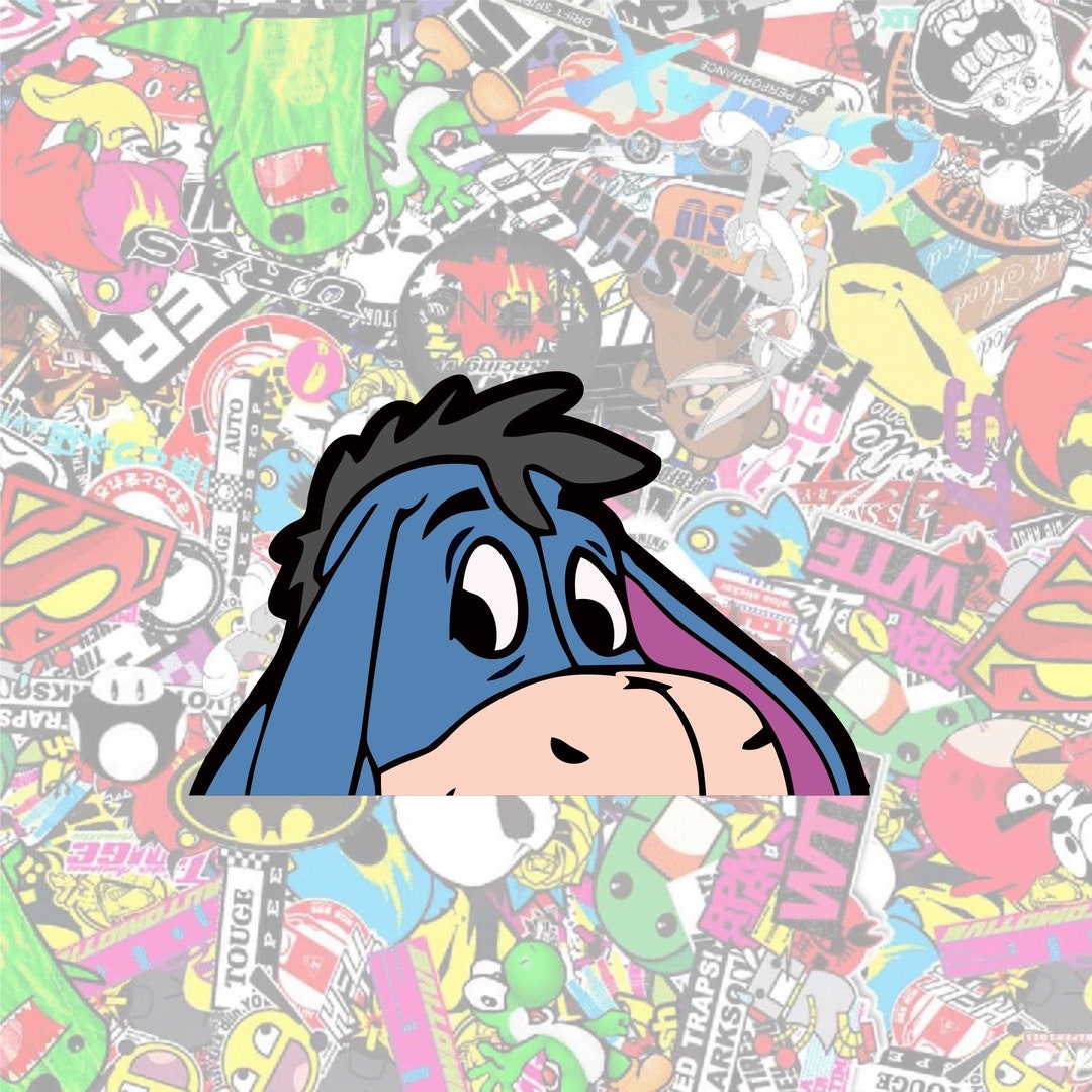 Eeyore Peeker Peeking Winnie the Pooh Disney Classic - Etsy
