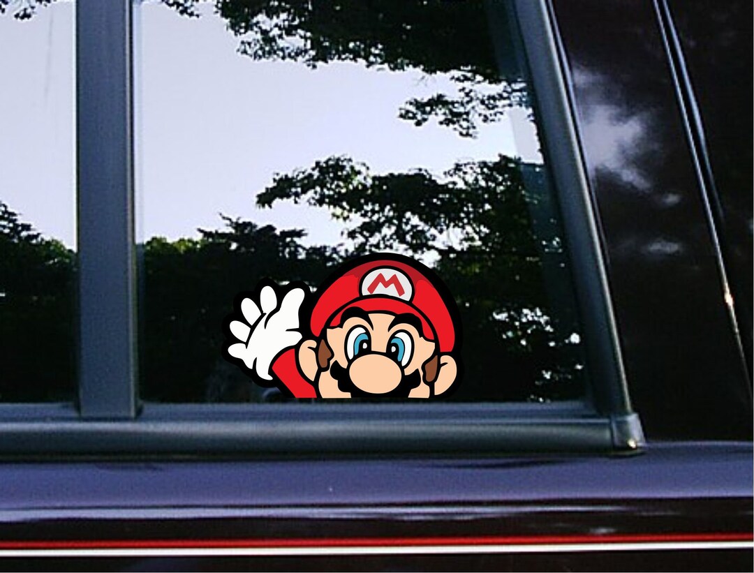 Mario Peeking Peeker Video Games Super Mario Bros Car Decals Anime ...