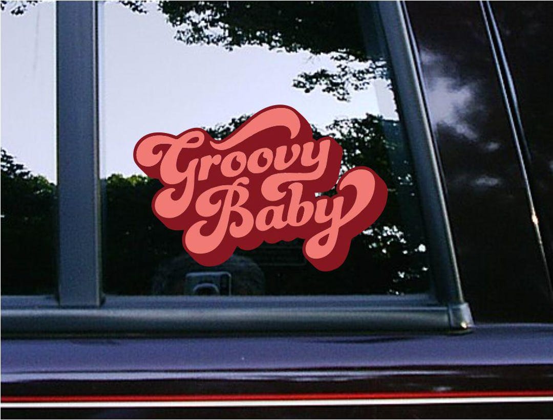 Groovy Baby Movie Quotes Car Decals Laptop Console Stickers MacBook ...