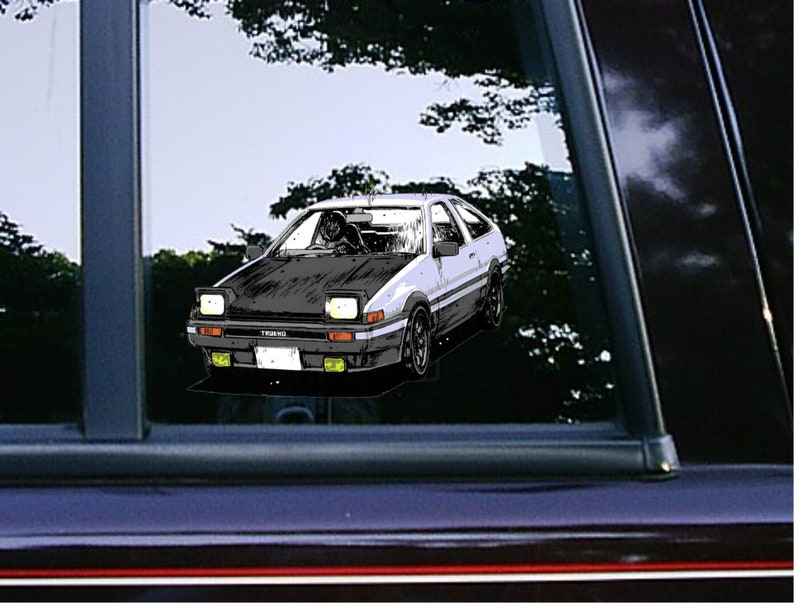 AE86 Car Decals MacBook Laptop Custom Stickers Tablet Initial D Anime ...