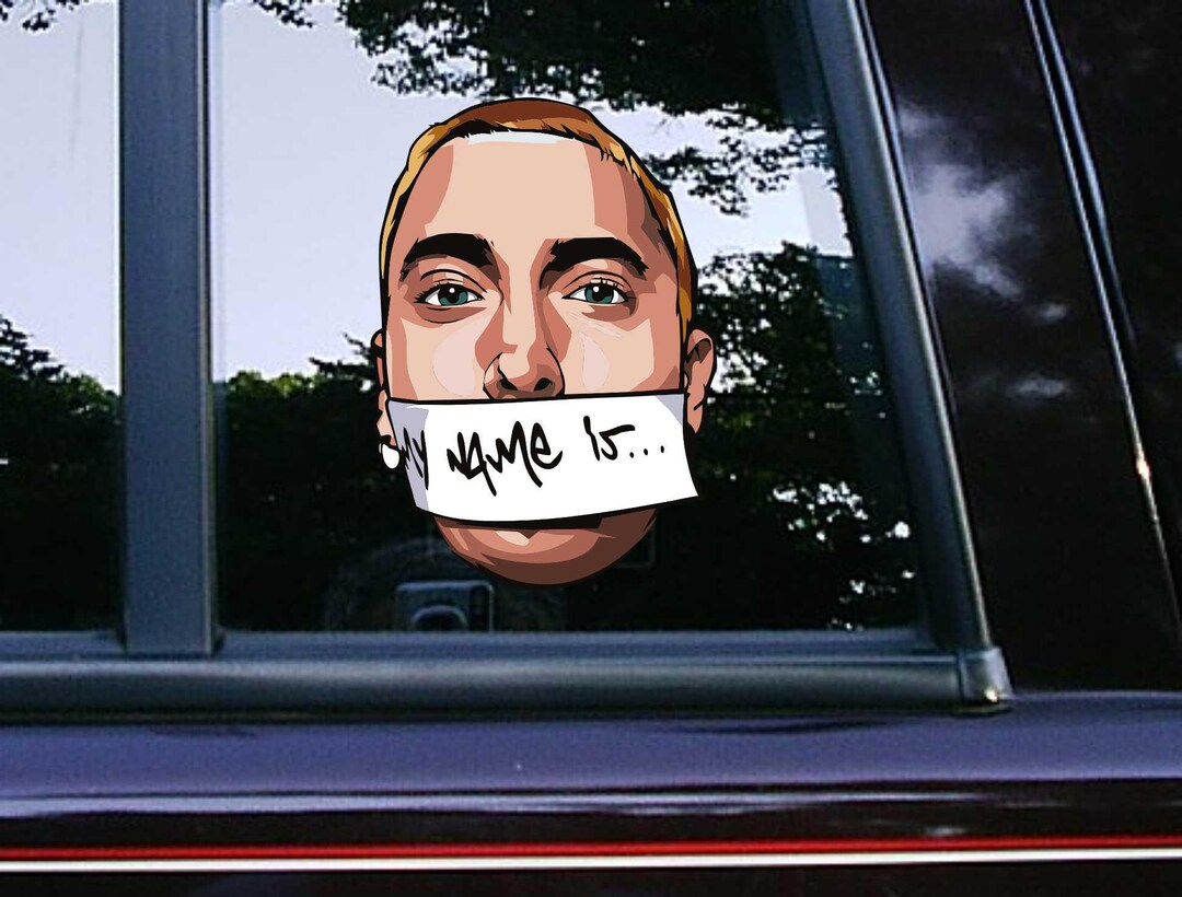 Eminem My Name Is.. Rap Artist Pop Music Car Decals Laptop Custom ...