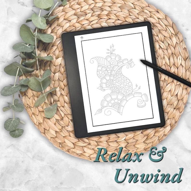 Zentangle Patterns Tracing Book for Kindle Scribe: 40 Doodle Art Pages ...