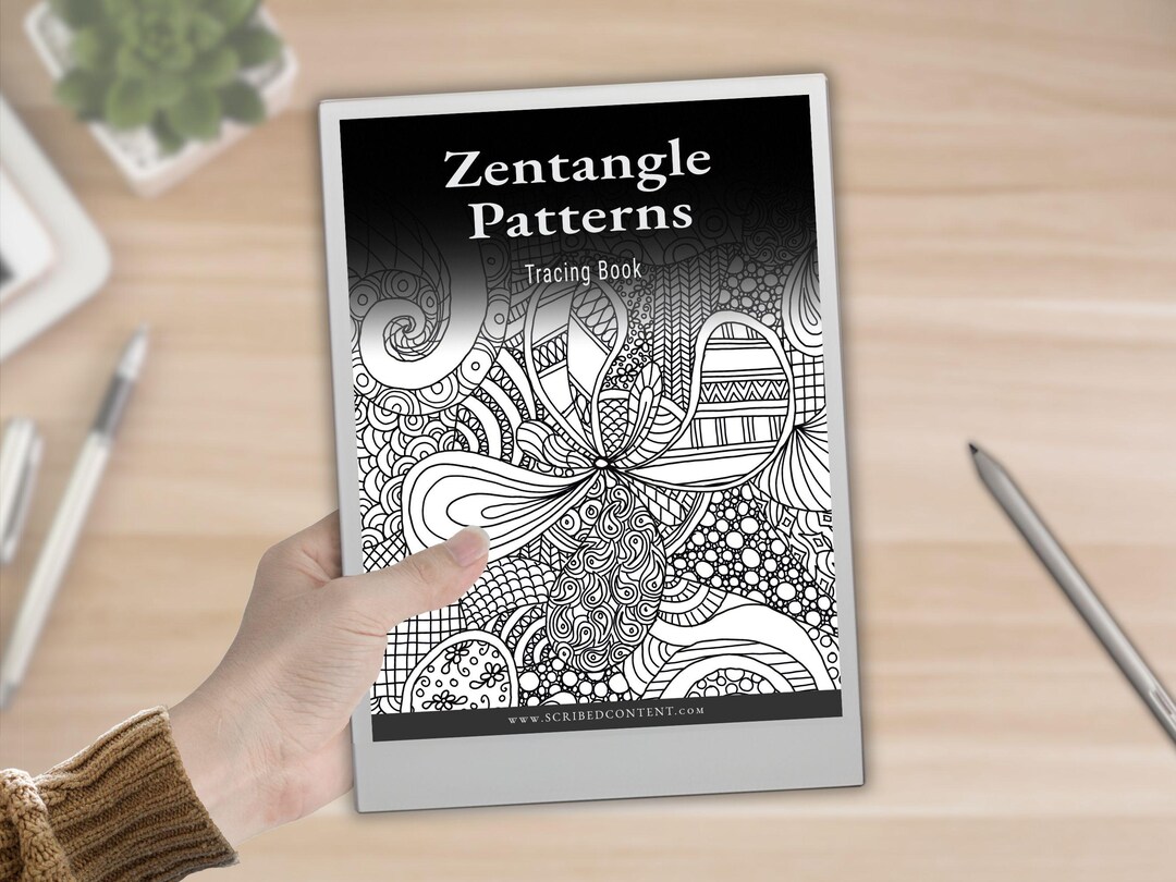 Zentangle Doodle Tracing Book for Remarkable Paper Pro (hyperlinked PDF ...
