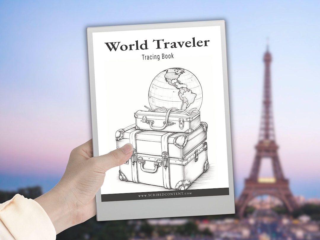 Remarkable Paper Pro World Traveler Tracing Book: 40 Vacation Pages ...