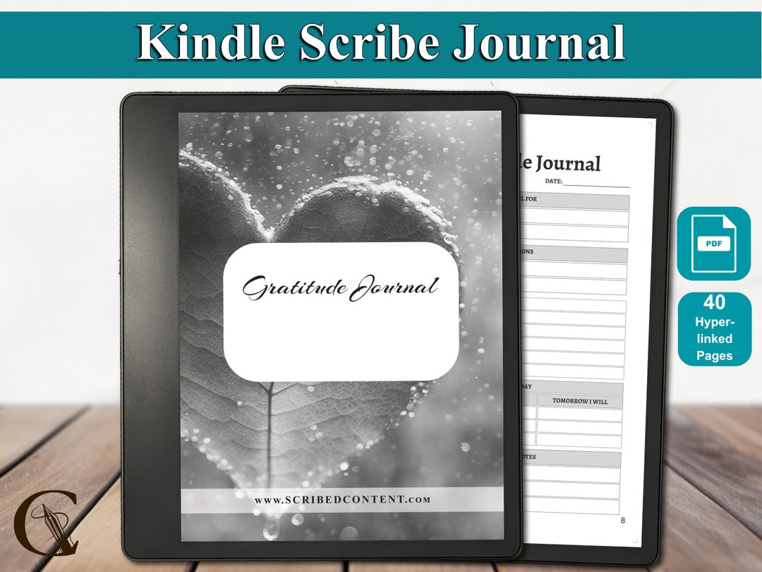 Kindle Scribe Gratitude Journal Daily Gratitude Prompts, Hyperlinked ...