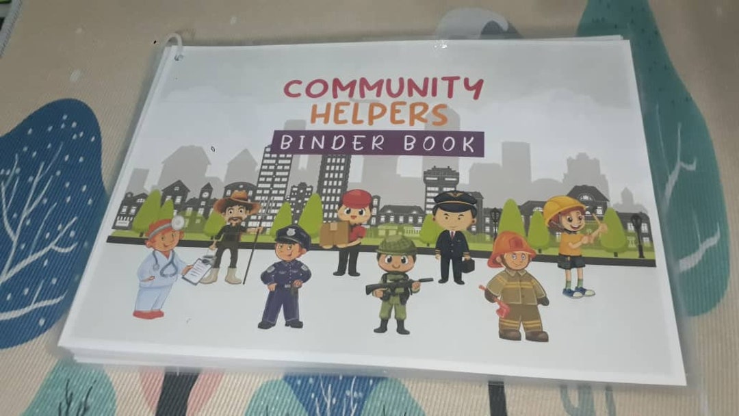Printable Community Helper Binder Book | Busy Book Printable Pack for ...