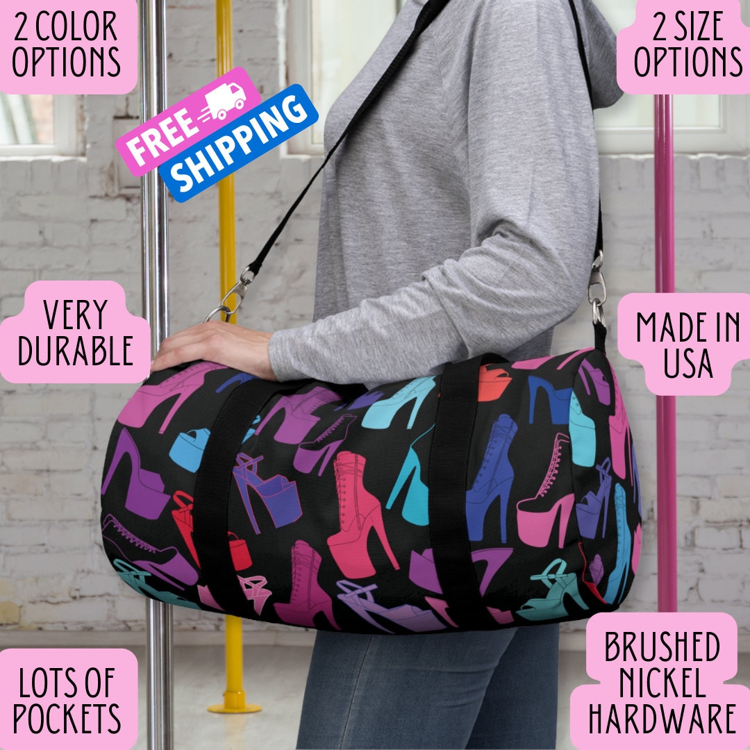 Pole Dance Duffel Bag Custom Duffle Bag for Pole Dancing Gear Stiletto ...