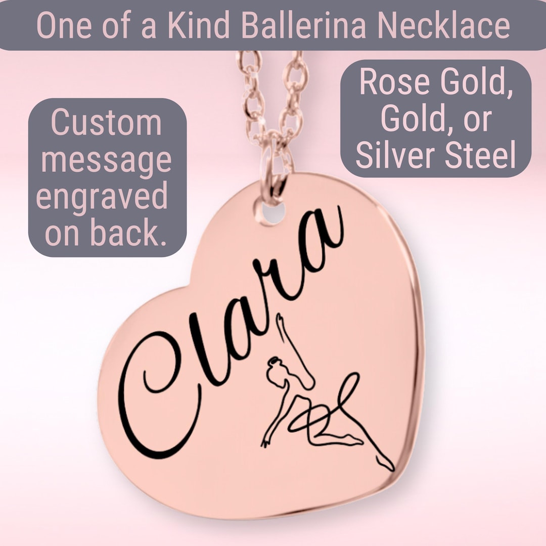 Ballet Dancer Necklace Personalized Ballerina Necklace Custom Ballet ...