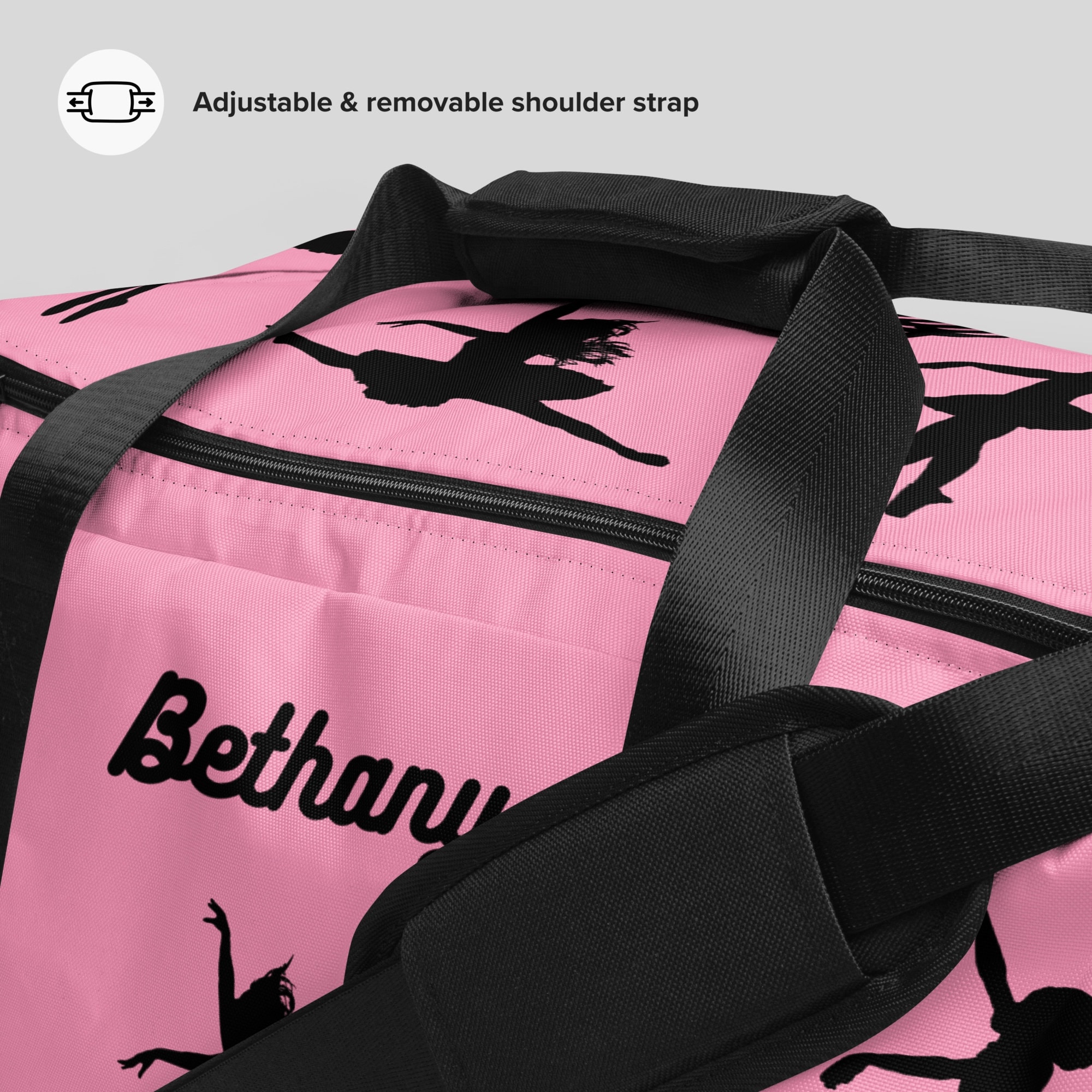 Personalized Ballet Dance Duffle Bag for Ballet Class Custom Ballerina ...