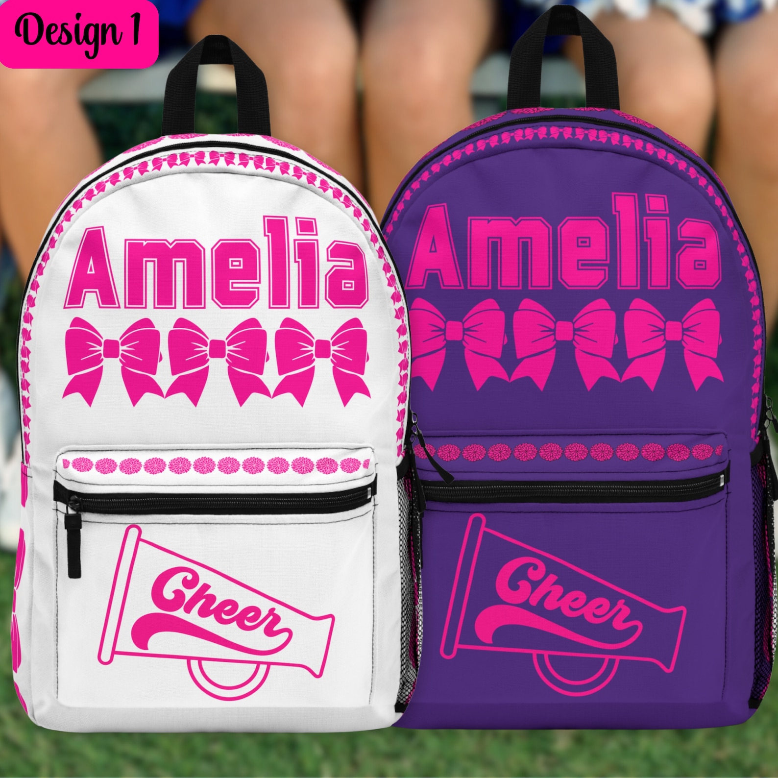 Cheerleader Backpack Custom Cheer Squad Gift Personalized Cheer ...