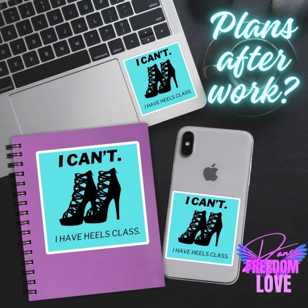 Heels Class Sticker Turquoise Heels Sticker Heels Dancer Gift Heels ...
