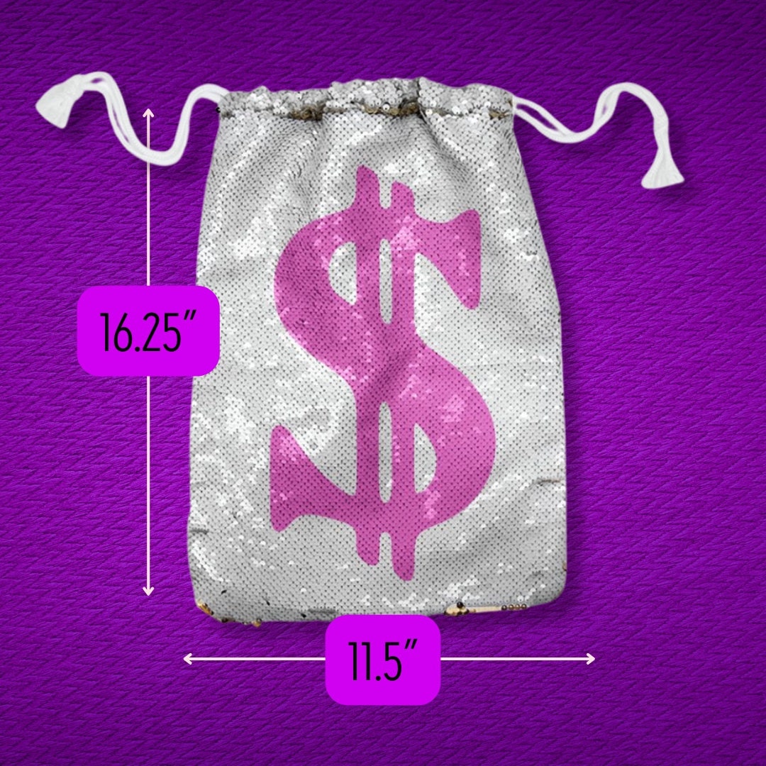Sequin Pull String Money Bag for Stripper Gift for Exotic Dancer ...