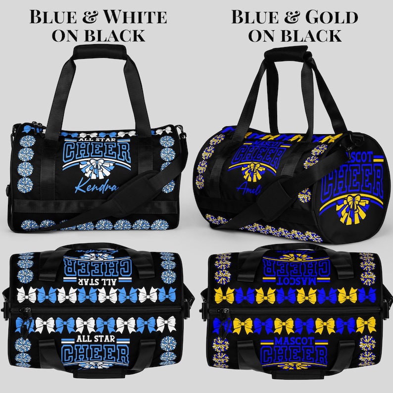 Personalized Cheerleader Duffel Bag Custom Name Cheerleading School Bag ...