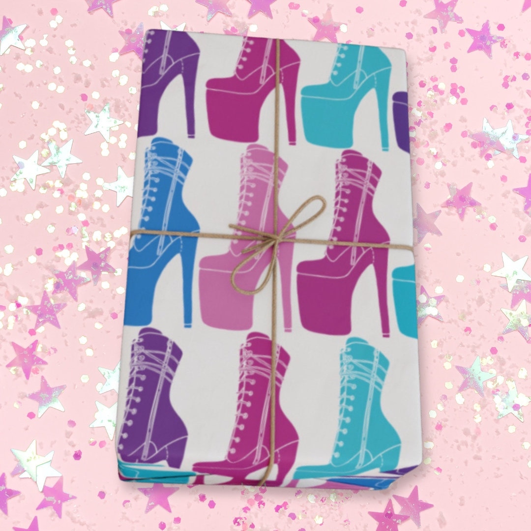 Pole Dancer Wrapping Paper Pole Dance Gift Wrap Pole Dancing Wrapping ...