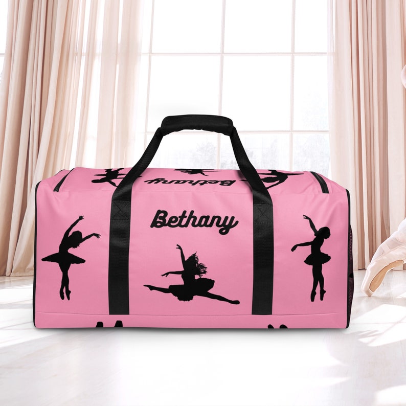 Personalized Ballet Dance Duffle Bag for Ballet Class Custom Ballerina ...