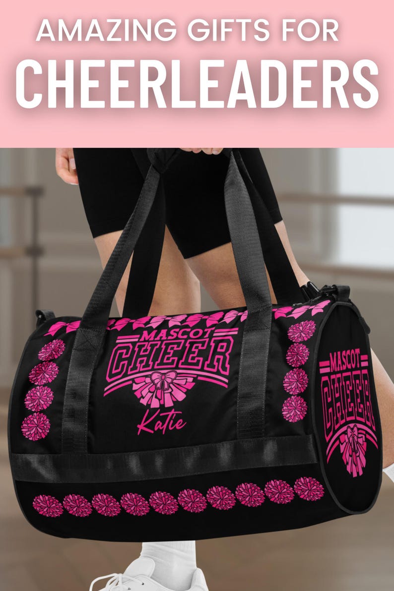 Personalized Cheerleader Duffel Bag Custom Name Cheerleading School Bag ...