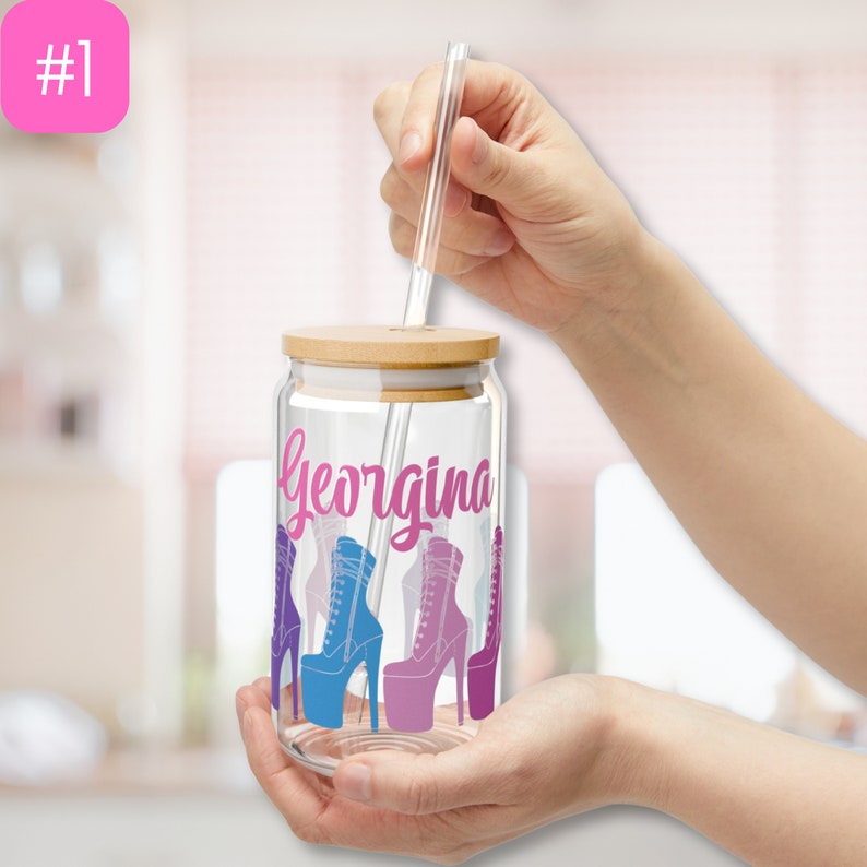 Pole Dancer Gift Iced Coffee Glass for Stripper Gift Iced Coffee Cup ...