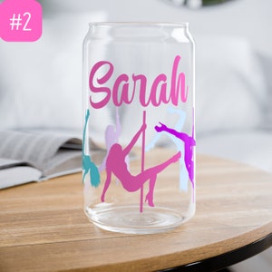 Pole Dancer Gift Iced Coffee Glass for Stripper Gift Iced Coffee Cup ...
