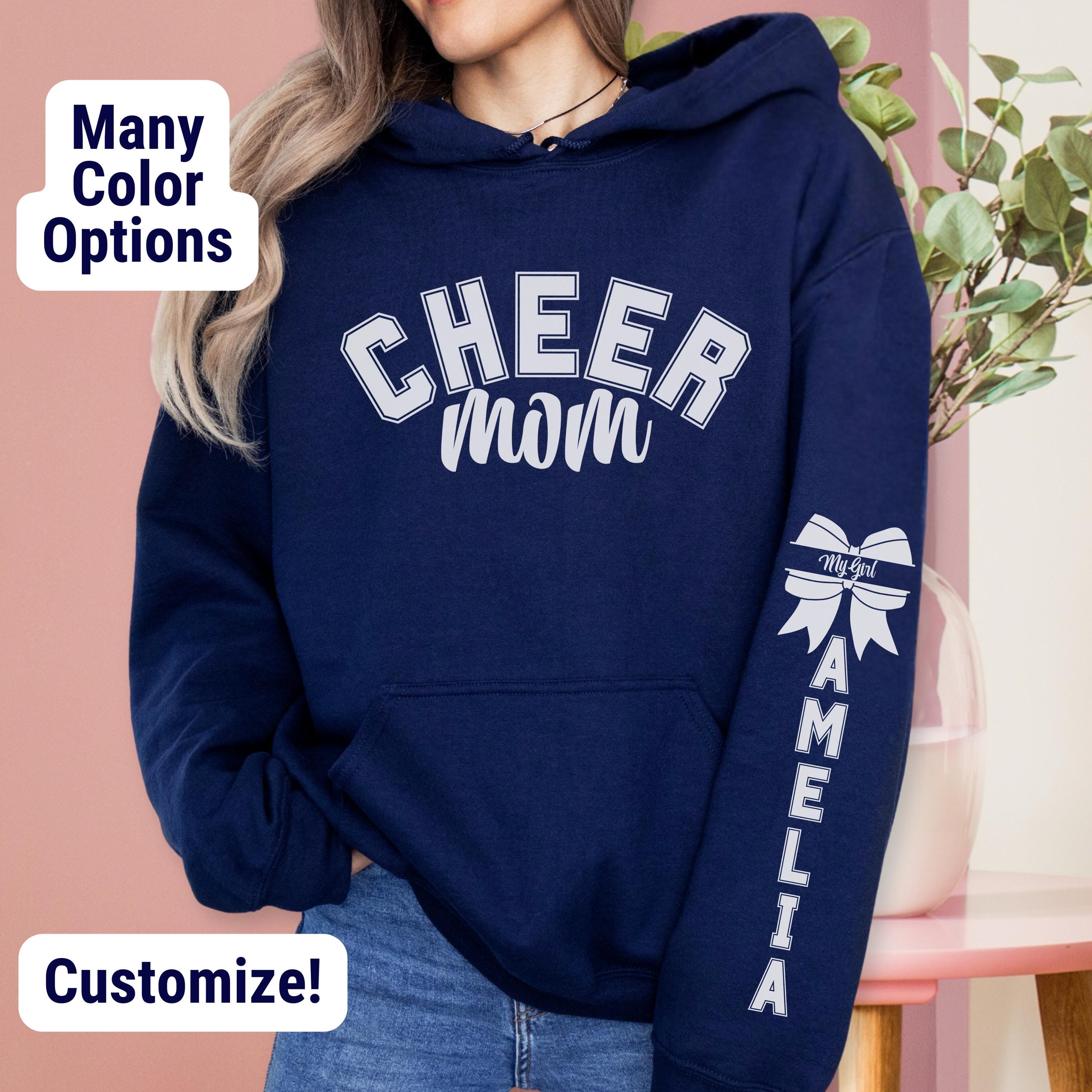 Cheer Mom Sweater Custom Cheer Mom Sweatshirt Personalized Cheer Mom ...