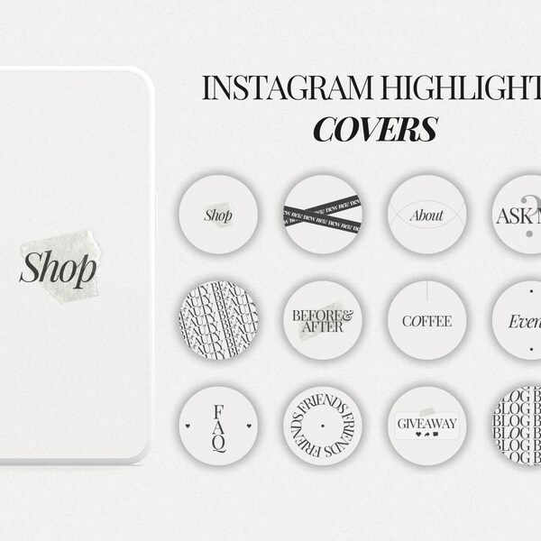 Instagram Highlights Covers - Etsy