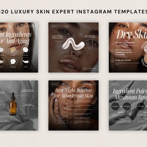 Luxury Skin Expert Instagram Templates, Skin Specialists, Beauty ...