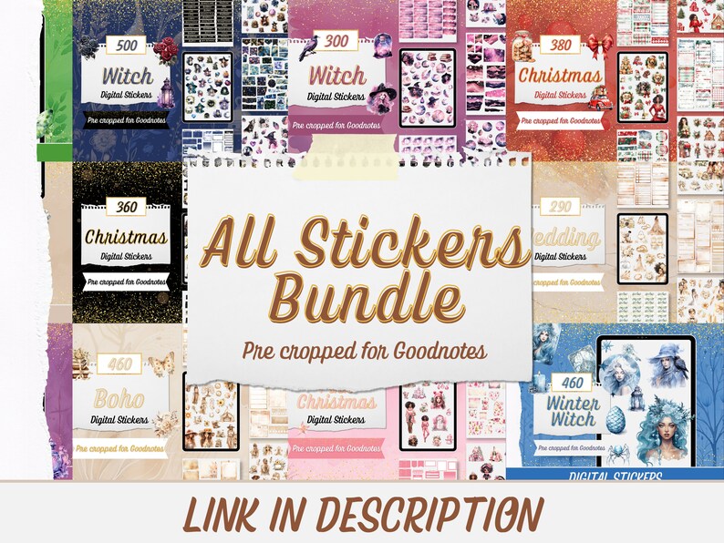 Cowgirl Pink Stickers for Goodnotes, 55 Western Digital Planner ...