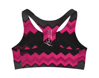Rose Pattern Seamless Soft Sports Bra - Etsy