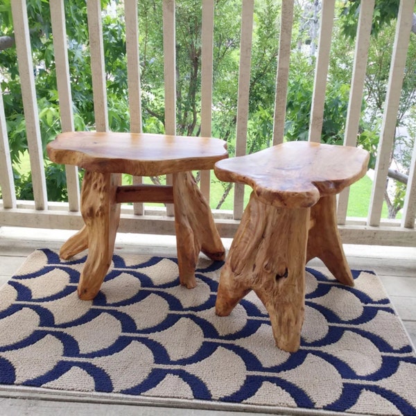 Tree Stump Side Table - Etsy
