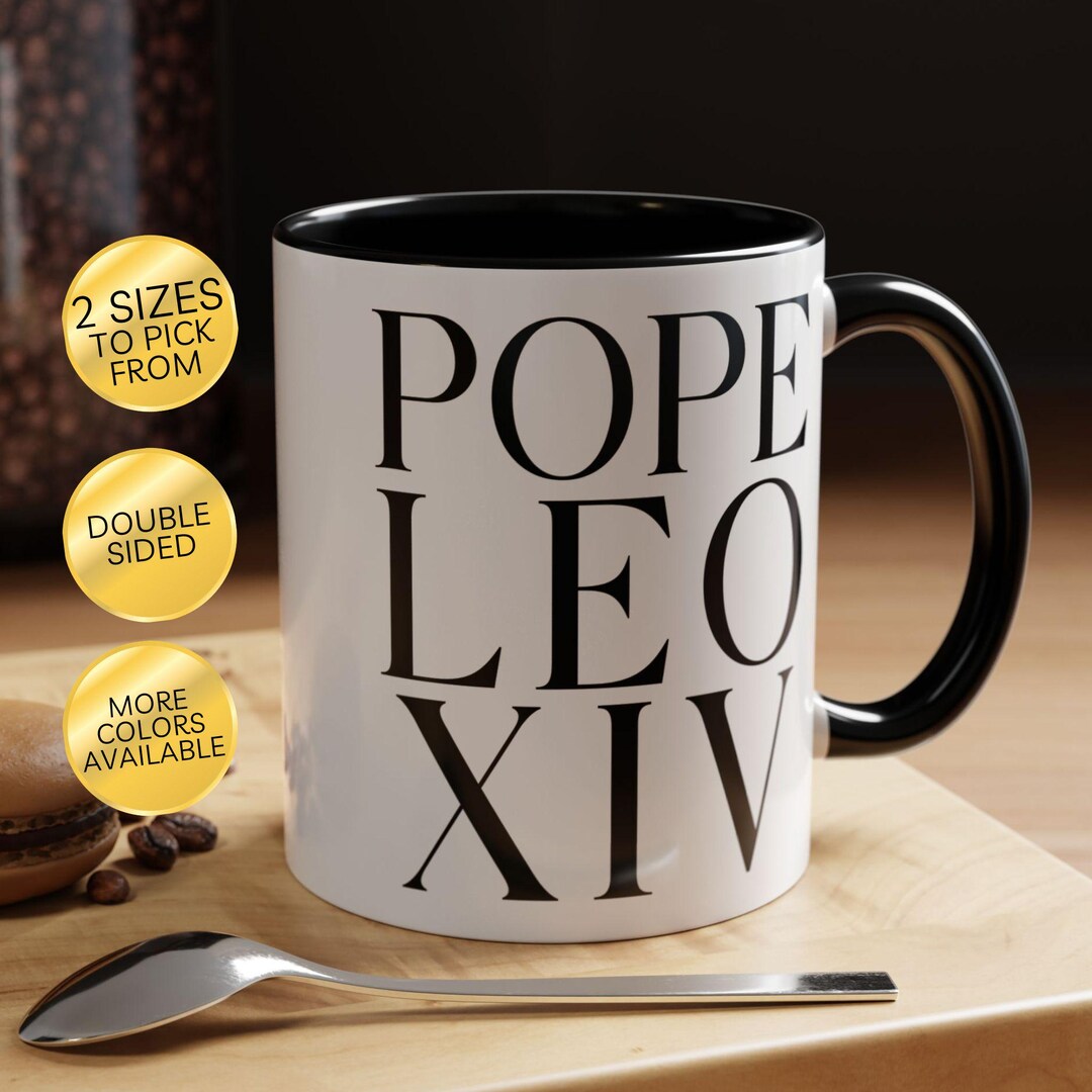 Mug, Religious Pope Leo XIV Coffee Mug, Vatican Catholic Pontiff Gift ...