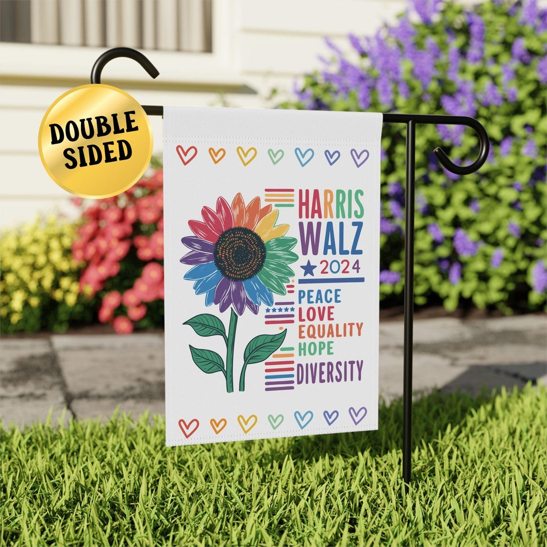 Harris Walz Garden Banner Election Flag Kamala Harris for President ...