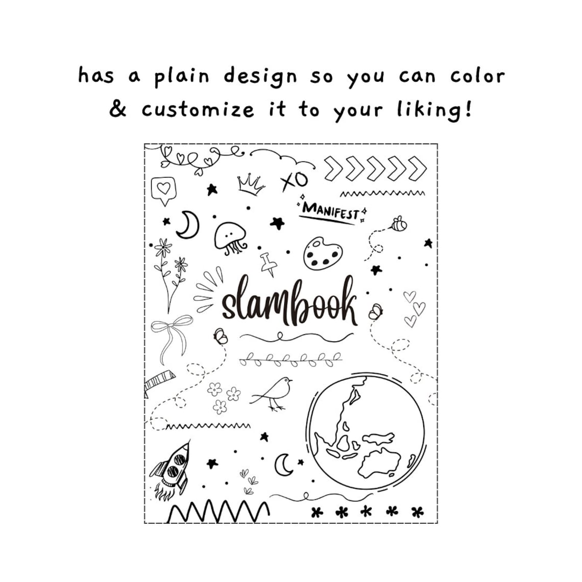 Slambook for Adults - Simple & Customizable Design | Slumbook | Digital ...