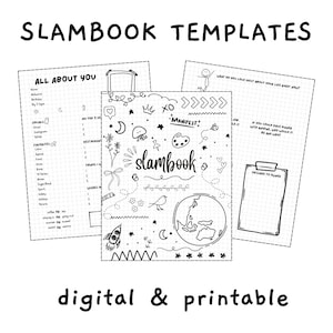 Slambook for Adults - Simple & Customizable Design | Slumbook | Digital ...
