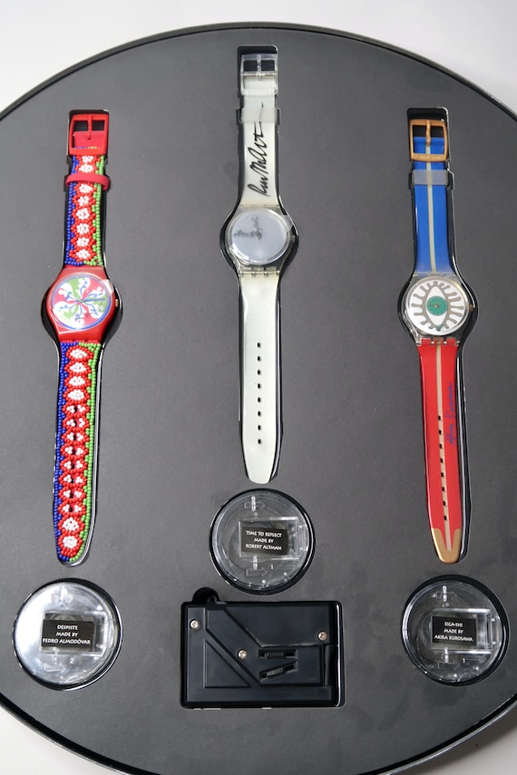 RARE Swatch Watch 100 YEARS of CINEMA Set of 3 watche… - Gem