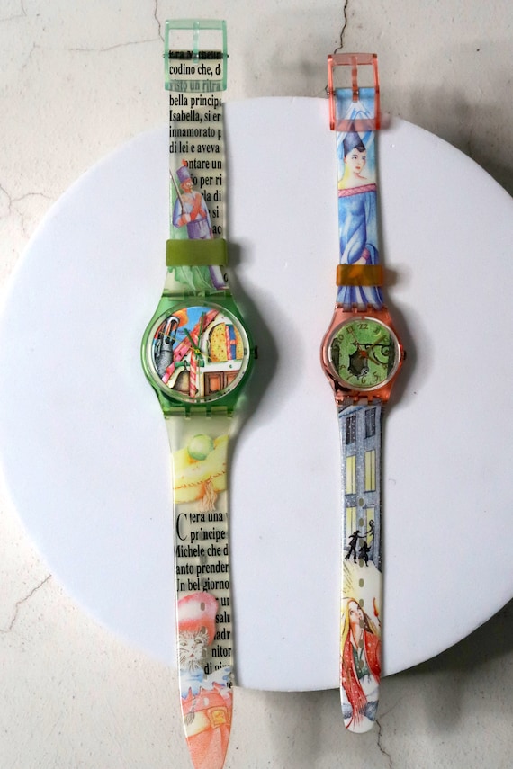 Vintage 1993 Swatch Watch Once Upon A Time BOSTON FAI… - Gem