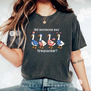 Firequacker Shirt Goose Shirt, 4th of July Shirt, Patriotic Shirt ...