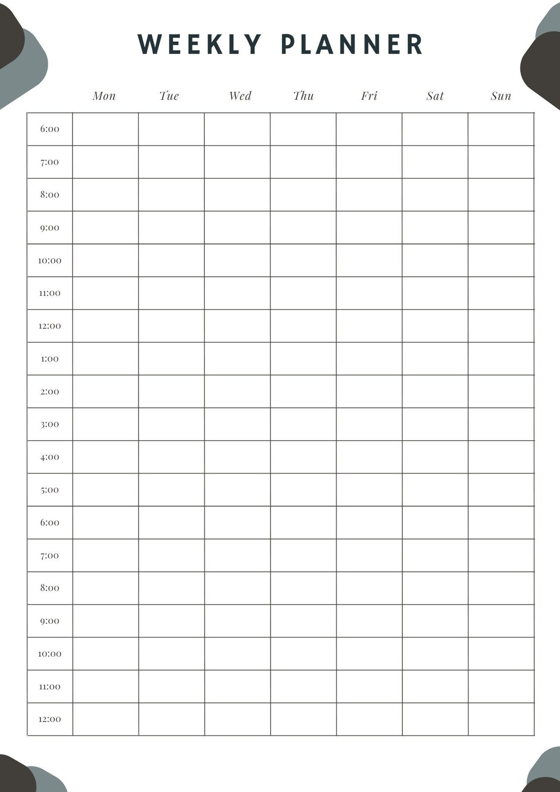 Weekly Printable Study Planner, to Do List, Weekly Study Organiser ...