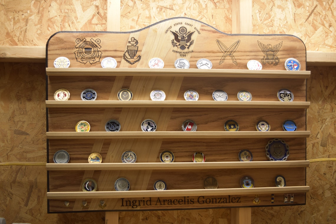 Wall-mounted Challenge Coin Holder - Etsy