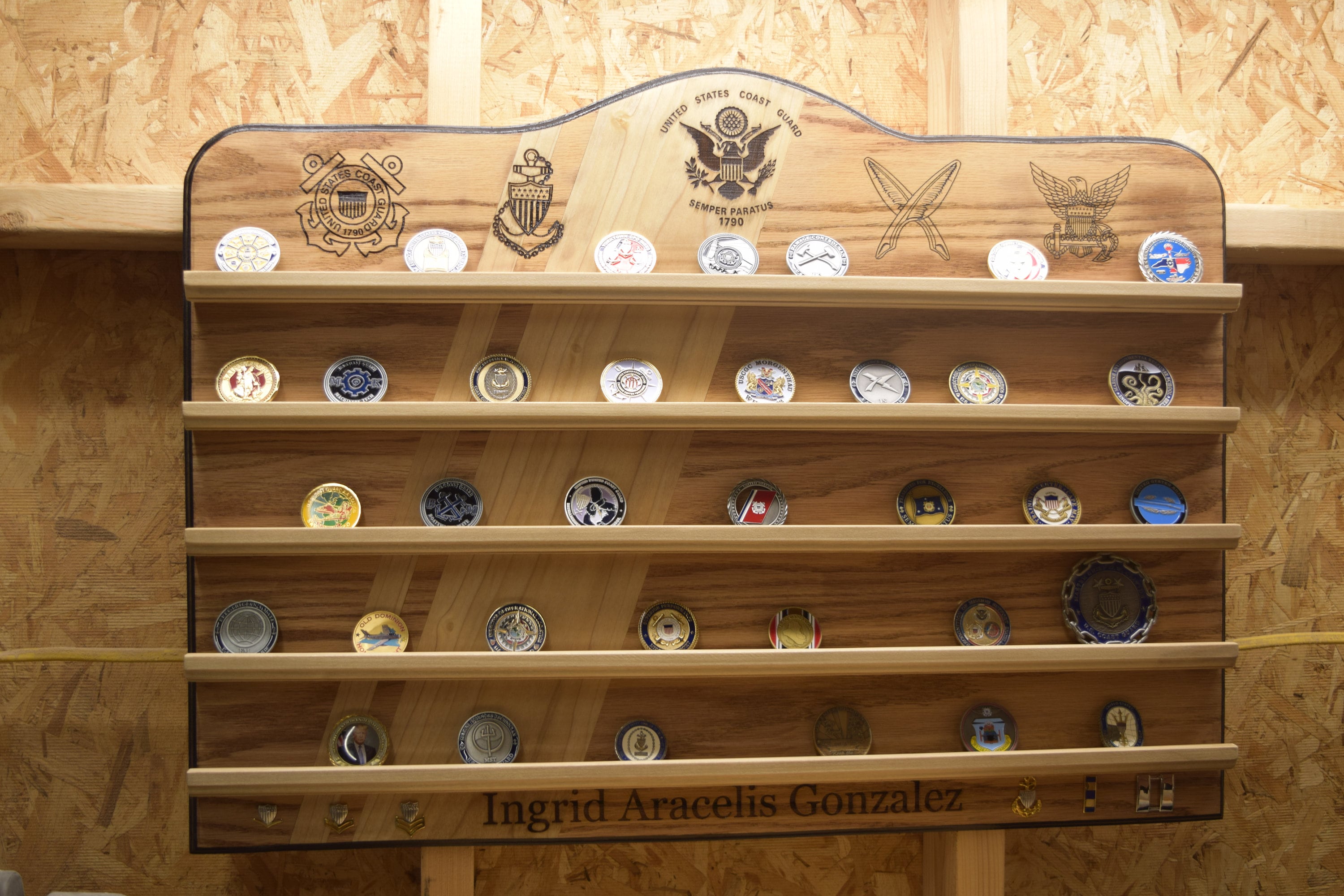 Wall-mounted Challenge Coin Holder - Etsy