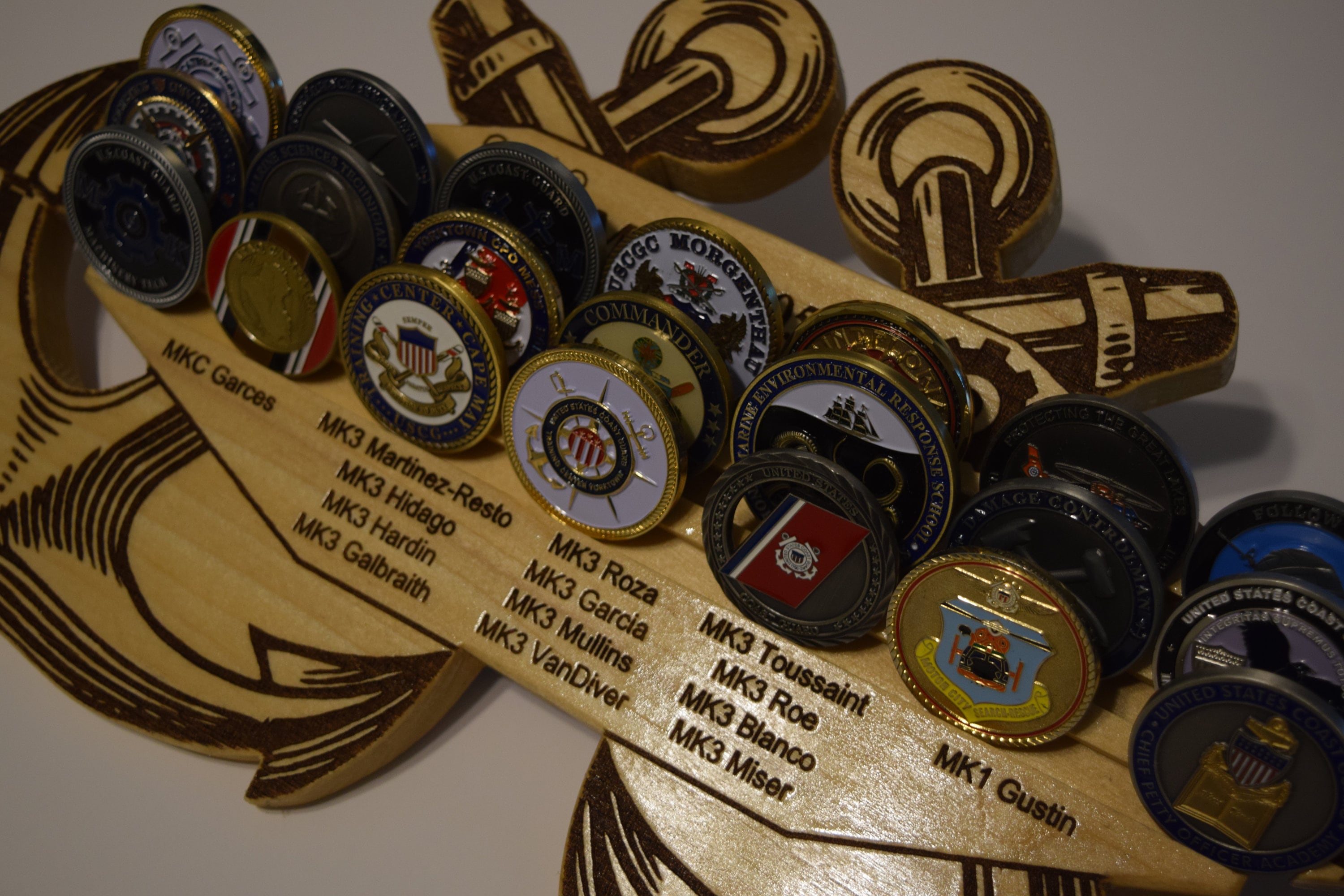 Personalized Anchor Challenge Coin Holder - Etsy