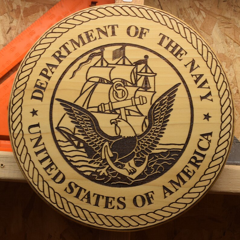 11.25" Wooden Military Branch Emblems - Etsy