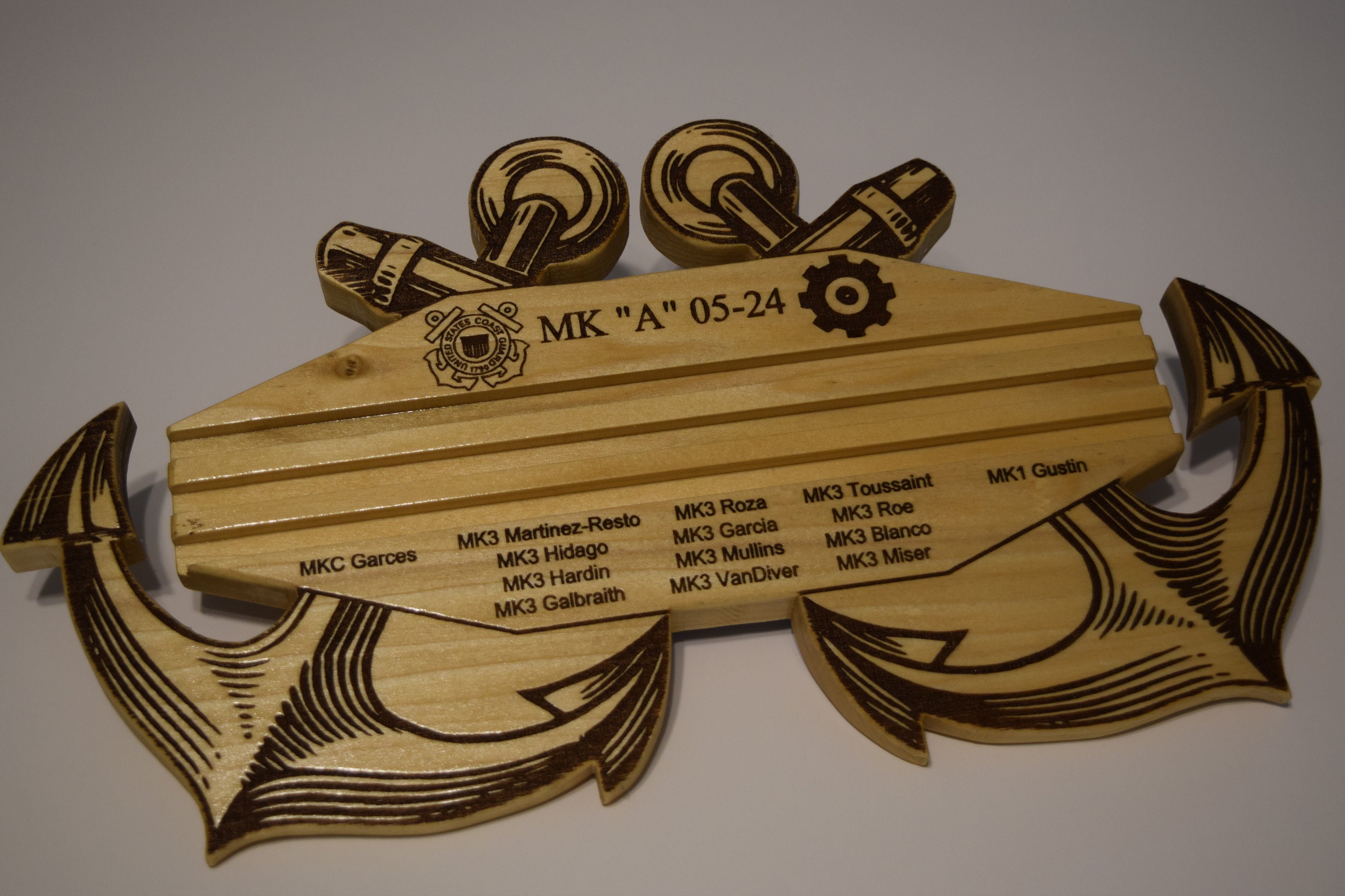 Personalized Anchor Challenge Coin Holder - Etsy