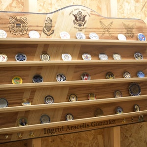Wall-mounted Challenge Coin Holder - Etsy