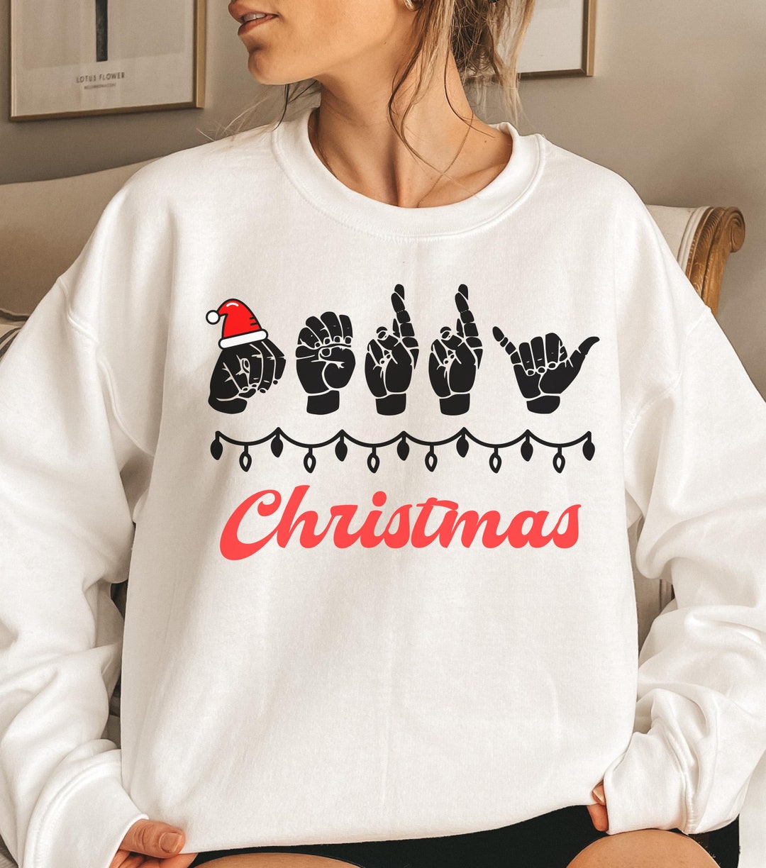Hearing Loss Awareness, Hearing Loss Christmas, ASL Sweatshirt, Speech ...