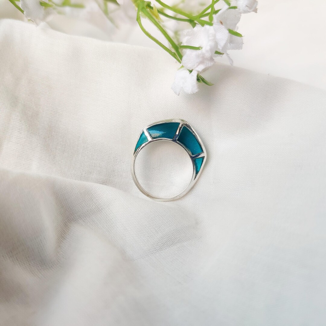 Blue Stone Ring Wedding Rings Engagement Rings Created Blue Topaz Ring ...