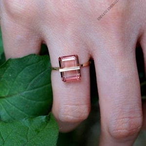 Pink Stone Ring, Wedding Rings, Engagement Rings, Created Stone Ring ...